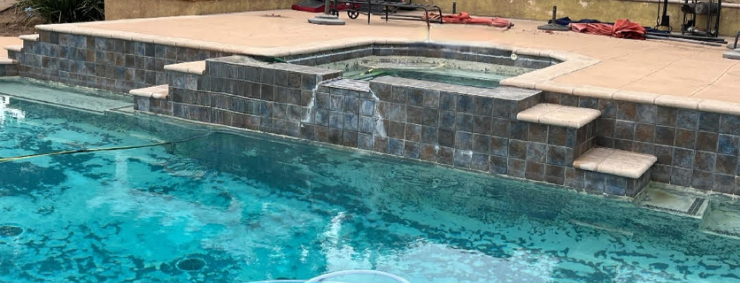 Calcium Removal with Mineral Blast – Above All Pool Tiles Cleaning Services